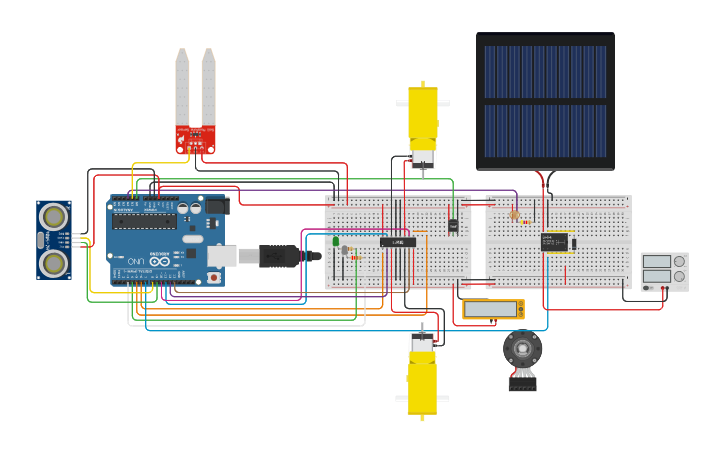Circuit design Tugas Akhir Elektrik (Final) - Tinkercad