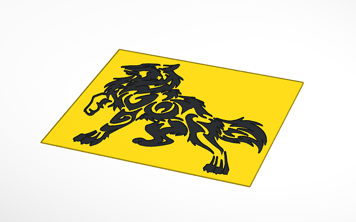 3D design Wolf - Tinkercad