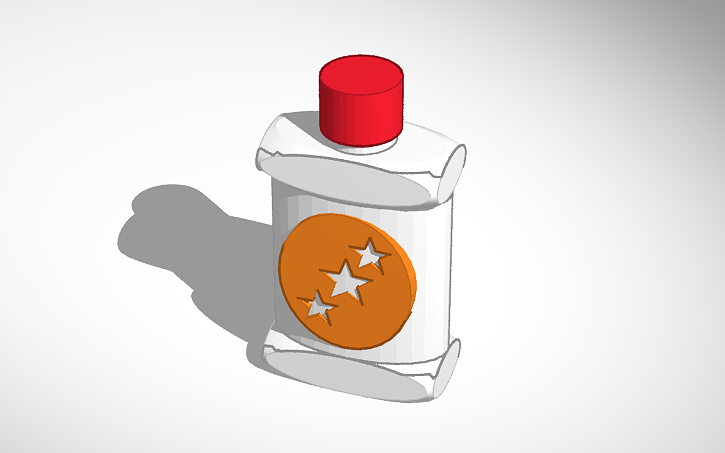 3D design bottle - Tinkercad