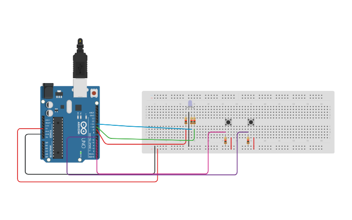 Circuit Design Digital Inputs Outputs Tinkercad 