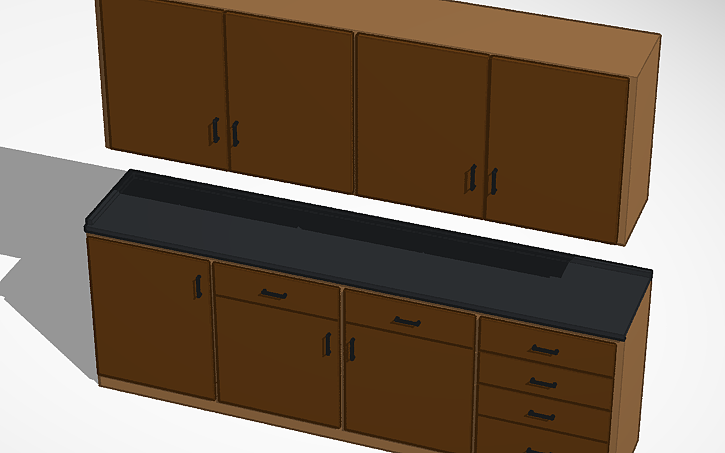 3D design cabinets - Tinkercad