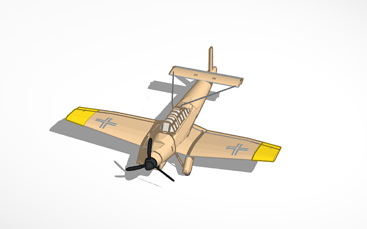 3D design Fixed fuselage for ju 87 by huangyboy | Tinkercad