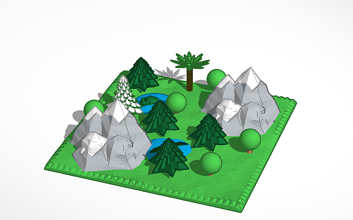 3D design Forest - Tinkercad