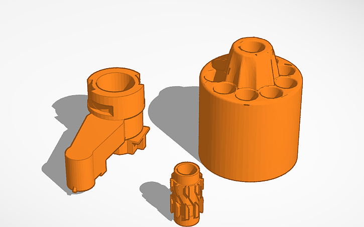 3D design nerf elite strongarm mods - Tinkercad