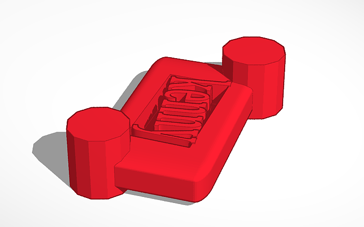 3D design 1b19 key Tag | Tinkercad