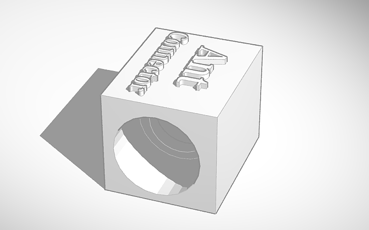 3D design Ant test tube connector - Tinkercad