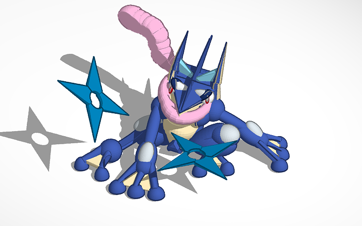 3D design Greninja - Tinkercad