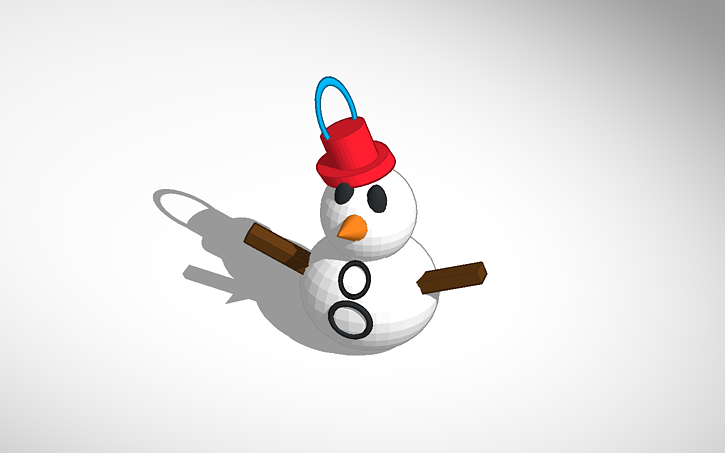 3D design Snowman | Tinkercad