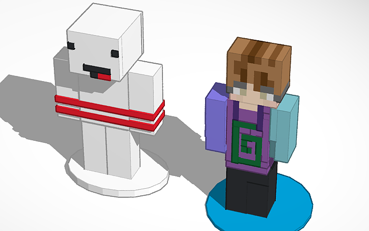3D design Nolan And Karl Minecraft Skin - Tinkercad