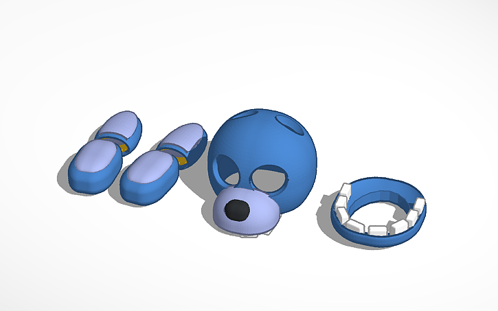 3D design Bonnie Head - Tinkercad