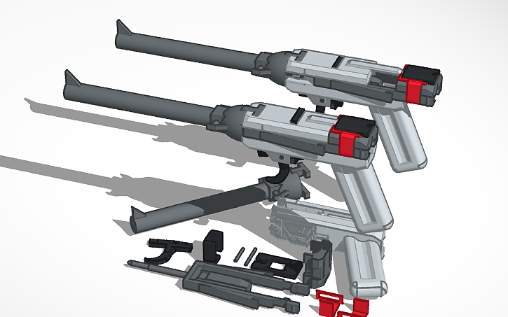 3D design Airsoft Gun (working) - Tinkercad