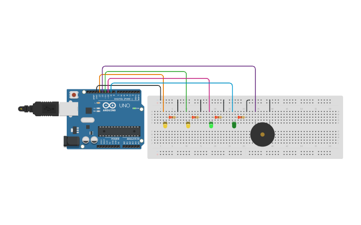 Circuit design Mi primer circuito en arduino | Tinkercad