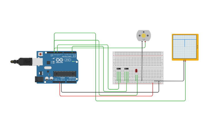 Circuit design FAST PWM - Tinkercad