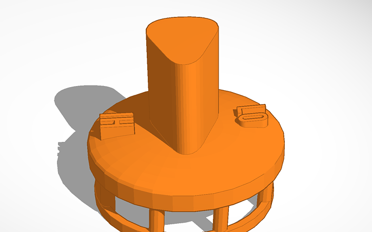 3D design Grill knob with supports - Tinkercad