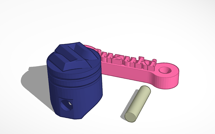 3D design piston | Tinkercad