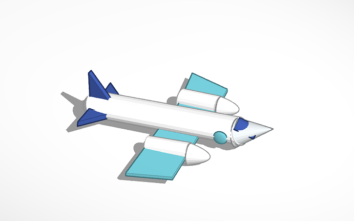 3D design Simple Airplane - Tinkercad