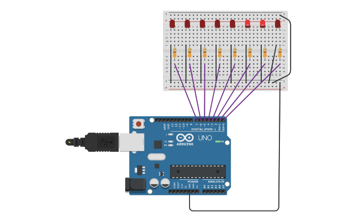 Circuit design Bitwise Operators | Tinkercad