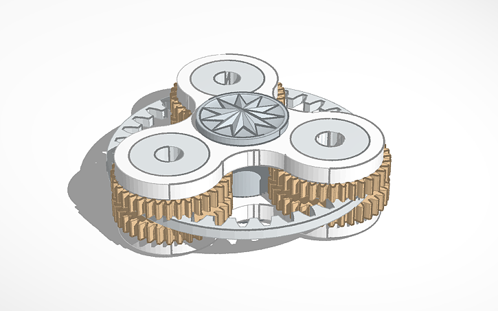 3D design Fidget Button - Tinkercad