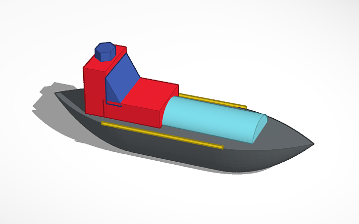 3D design Boat - Tinkercad