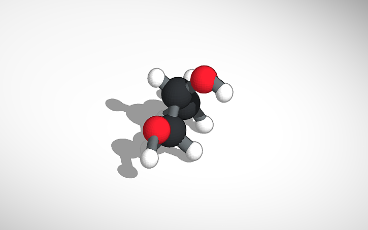 3D design Propylene Glycol - Tinkercad