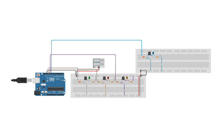 Circuit design Lab 7 Medio Paso | Tinkercad