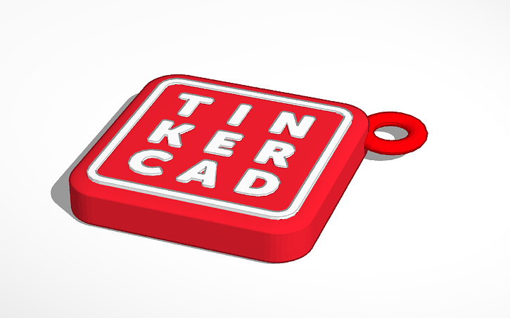 3D design Key Chain - Tinkercad
