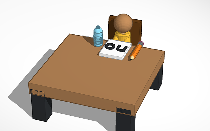 3D design a boi drawing - Tinkercad