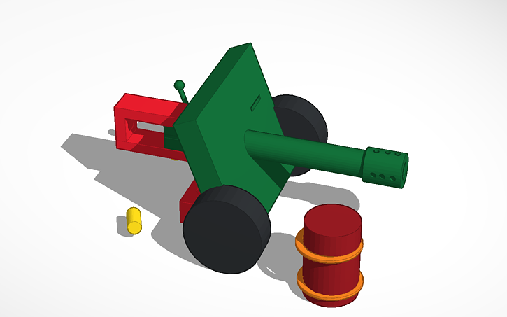 3D design cannon - Tinkercad