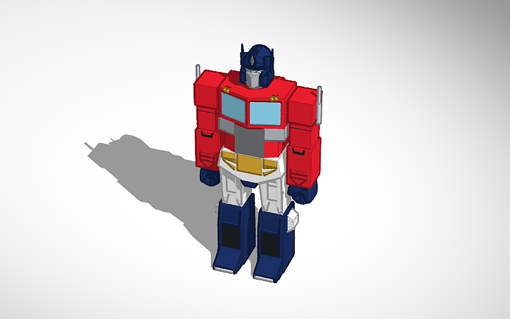 3D design optimus prime g1 full body all parts are made by me - Tinkercad