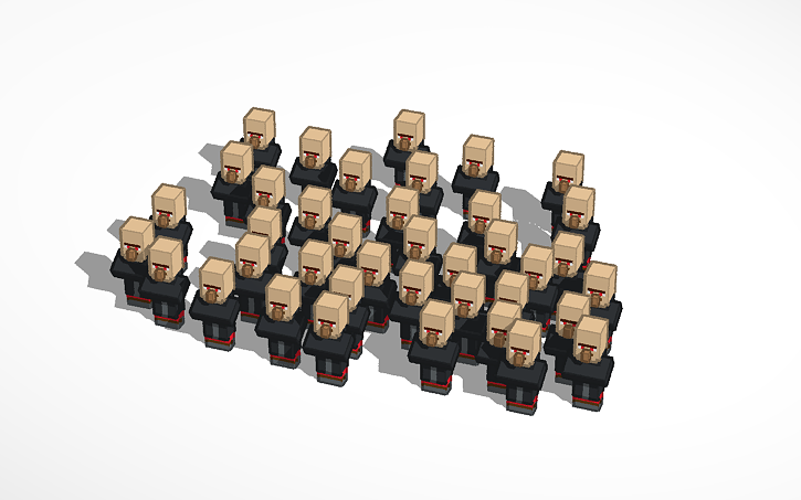 3D design Evil Minecraft Villagers - Tinkercad