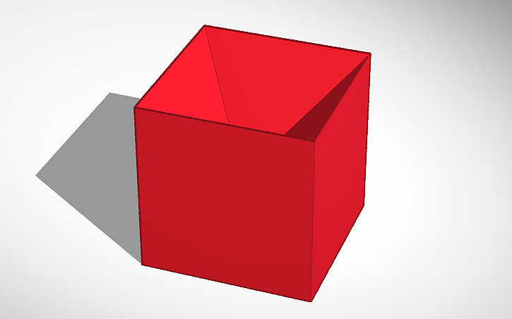 3D design Square funnel - Tinkercad