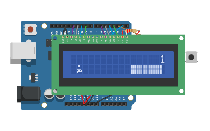 Circuit design fnaf mini jogo - Tinkercad