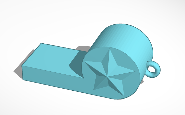 3D design Whistle - Tinkercad