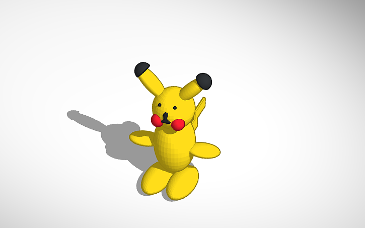 3D design Pikachu | Tinkercad