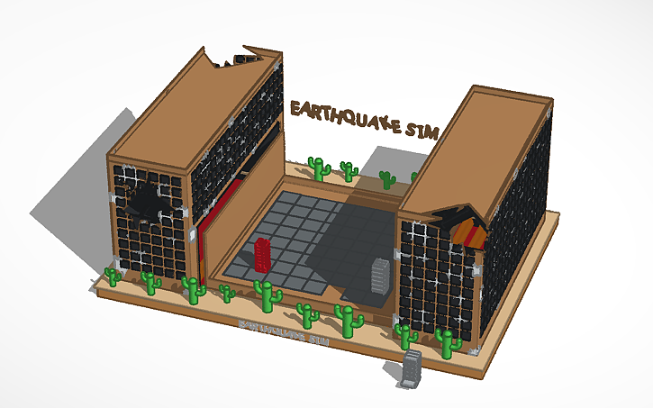 3D design SIMLAB/ Earth Quake Sim - Tinkercad