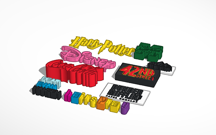 3D design Logos - Tinkercad