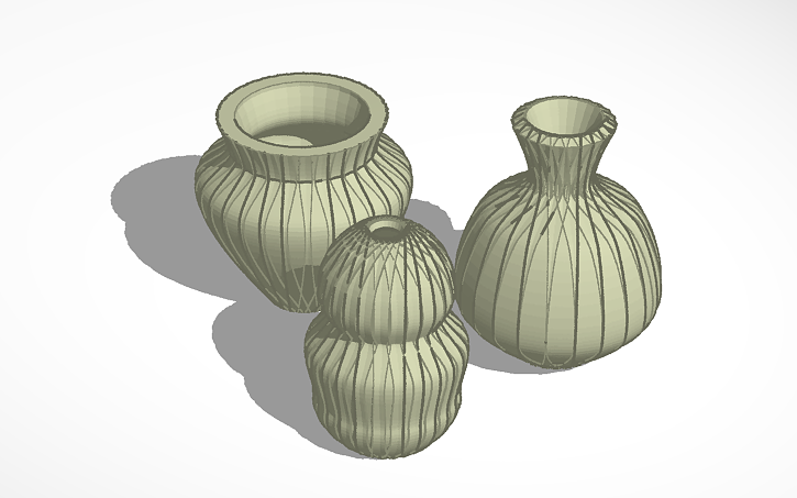 3D design Karon vase project - Tinkercad