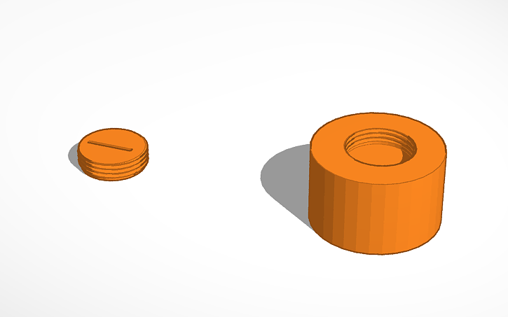 3D design practice thread piece | Tinkercad