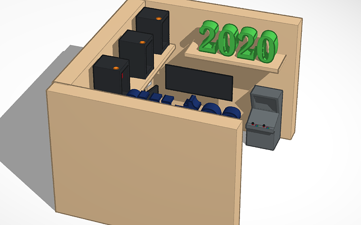 3D design security room - Tinkercad
