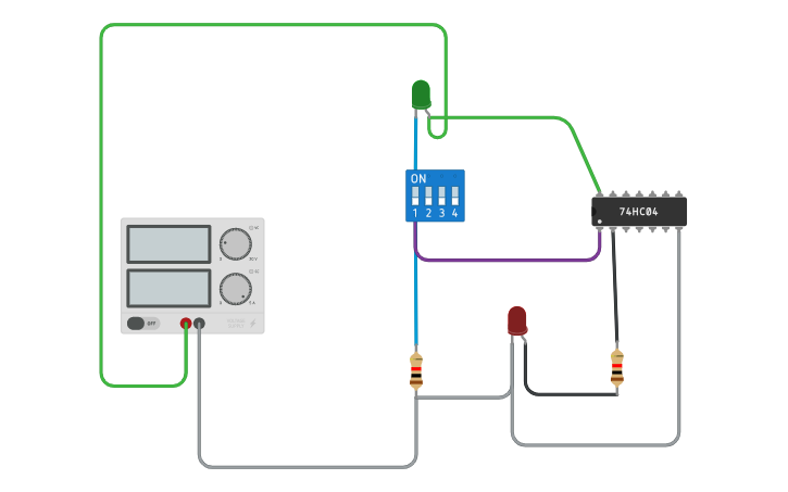 Circuit design Diagrama taller #1 | Tinkercad