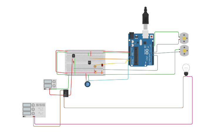 Circuit design Riego Automatizado (Invernadero Prototipo) | Tinkercad Circuit design Riego Automatizado (Invernadero Prototipo) | Tinkercad