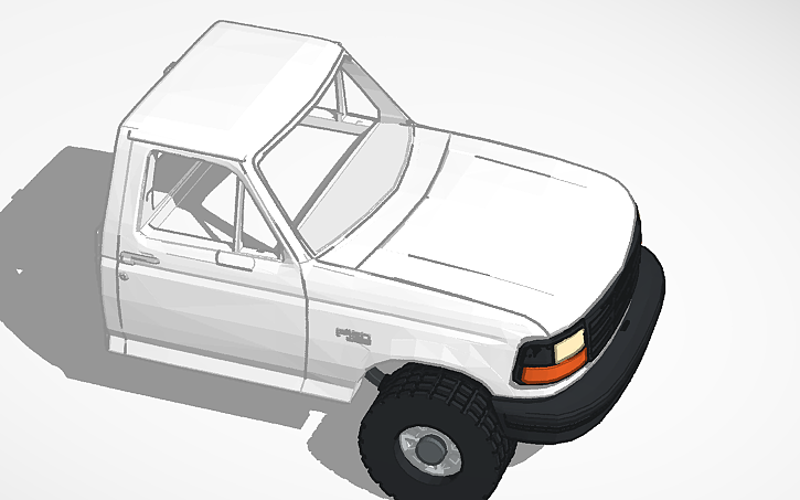 3D design OBS F150 Cab & Front Suspension - Tinkercad