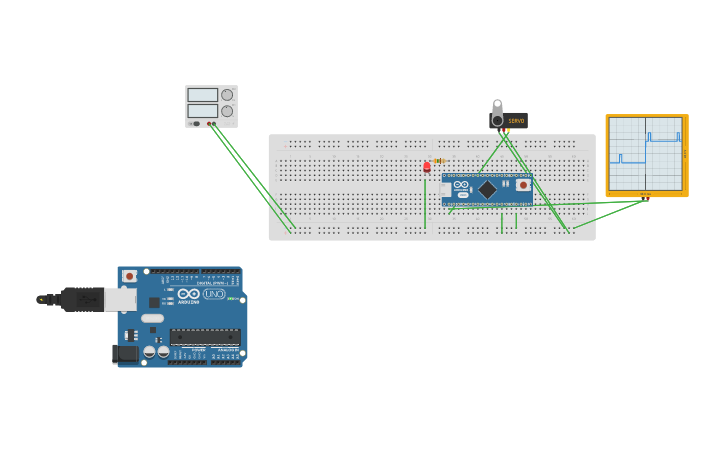 Circuit Design Servo Tinkercad