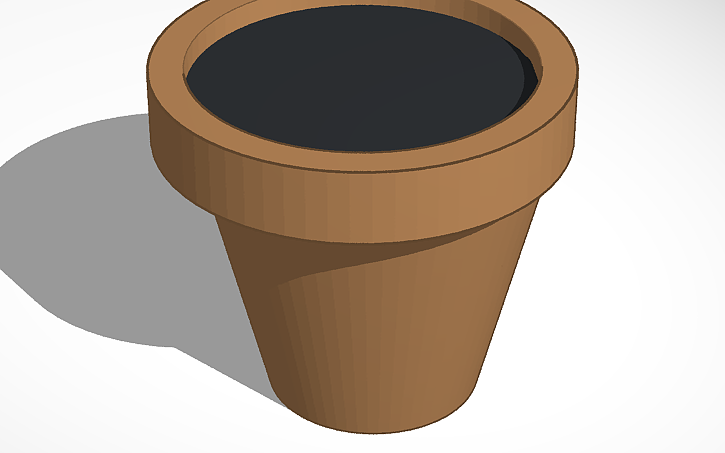 3D design Flower Pot - Tinkercad
