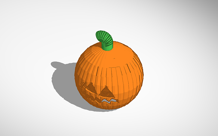 3D design Jack-O-Lantern - Tinkercad