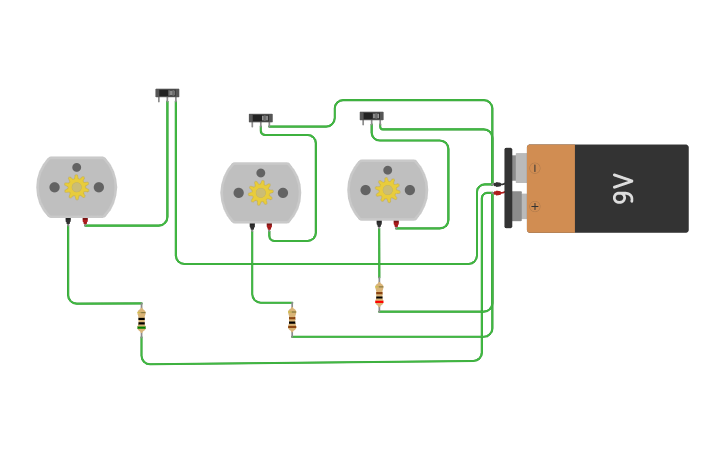 Circuit design DC Motor - Tinkercad