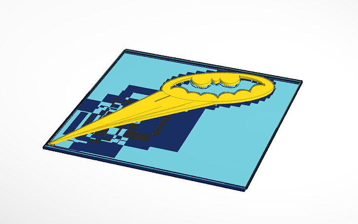 3D design Bat Signal-7/12/16 | Tinkercad
