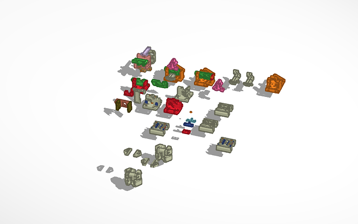 3D design hypercube evolution x carriage and Y | Tinkercad