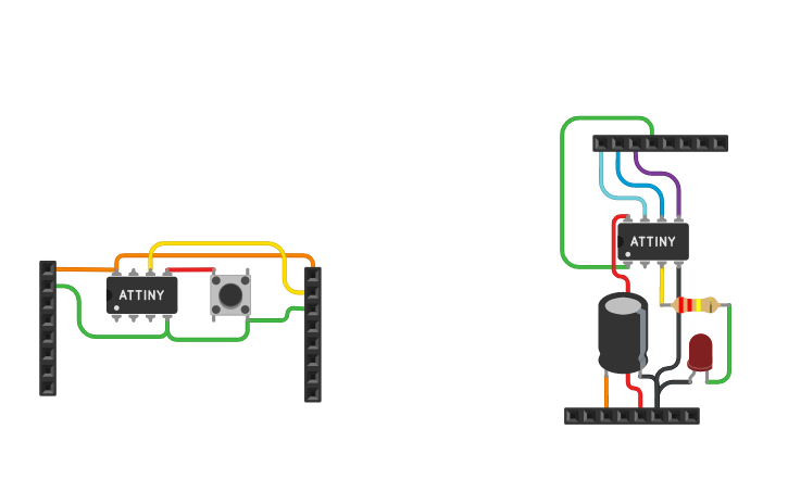 Circuit design ATtiny85 - Tinkercad