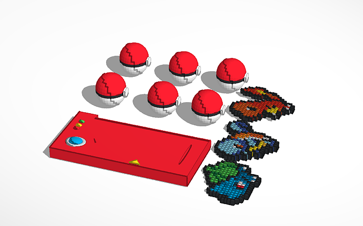 3D design Pokemon starters | Tinkercad